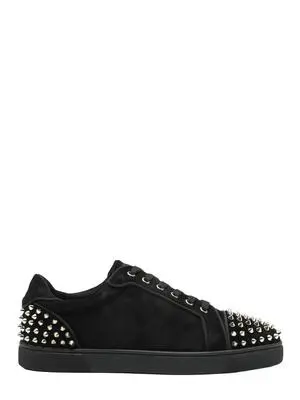 CHRISTIAN LOUBOUTIN Seavaste 2 Suede Leather Sneakers With Stud Embellishments - Multicolor