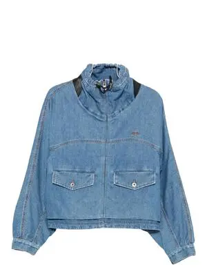 Loewe Denim Jacket With Anagram Embroidery - Multicolor
