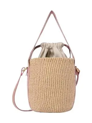 Chloé Woody Small Raffia Bucket Bag - Multicolor