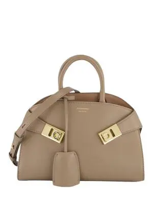 FERRAGAMO Hug Mini Leather Handbag - Multicolor