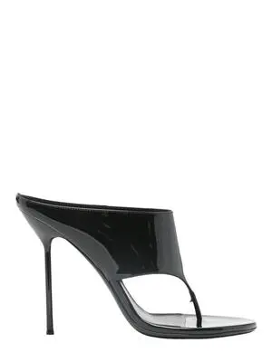 Paris Texas Lidia Leather Thong Sandals - Multicolor