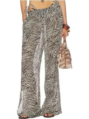 NICHOLAS Lise Wide Legged Pants With Side Slits - Multi
