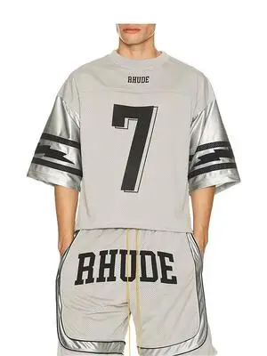 Rhude Lightning Football Jersey In . Also - Grey