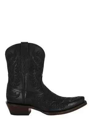 Ariat Embroidered Leather Zip Up Boots - Black