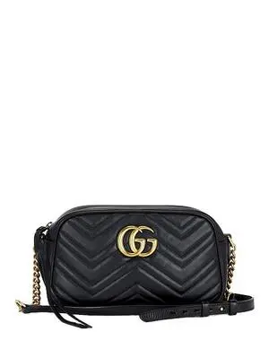 FWRD RENEW Gucci Gg Marmont Shoulder Bag - Black