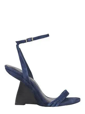Jeffrey Campbell Terabyte Wedge Sandal - Navy