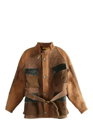 COMMUNS Belted Utility Jacket - Brown