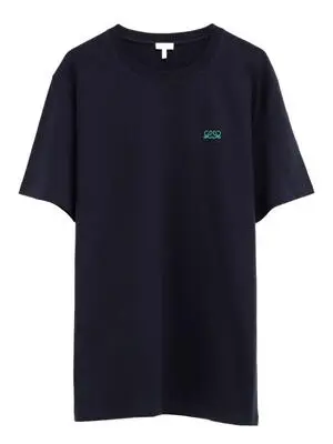 Loewe Anagram-embroidered T-shirt Deep Navy