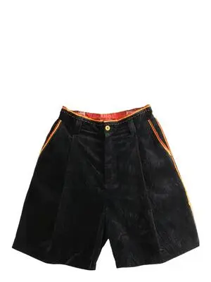 COMMUNS COMMUNS Velour Wide-Leg Shorts
