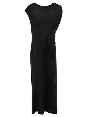 P.a.r.o.s.h Cowl Neck Midi Dress - Black
