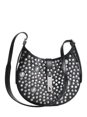 POLO RALPH LAUREN Polo Ralph Lauren Leather Studded Shoulder Bag
