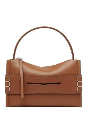 JW Anderson Calf Leather Loafer Bag - Brown