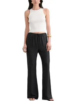 TOCCIN Nela Flared Pull-on Pants - Jet