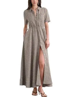 TOCCIN Maggie Linen Shirt Dress - Cocoa