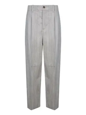 GOLDEN GOOSE Wool Jogging Pants - Grigio