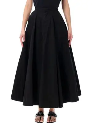 Balenciaga Maxi Skirt With Utility Pockets - Nero