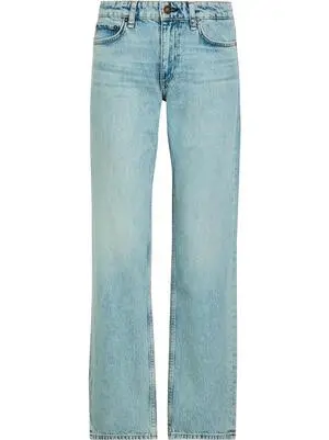 Rag & Bone Harlow Straight-leg Jeans - Light Blue