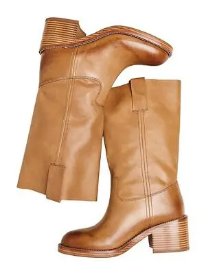 Jeffrey Campbell Pull-on Mid Calf Boots - Brown