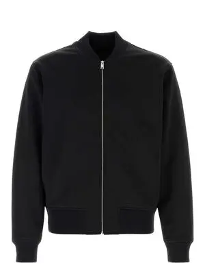 Prada Stretch Polyester Bomber Jacket - Black