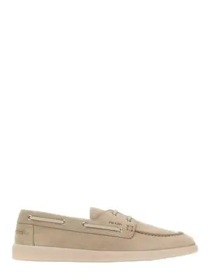 Prada Prada Suede Loafers Brown