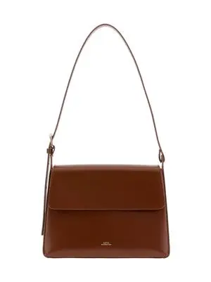 A.p.c. Leather Virginie Shoulder Bag - Brown