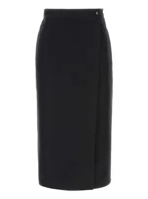 Bottega Veneta Gabardine Skirt - Black