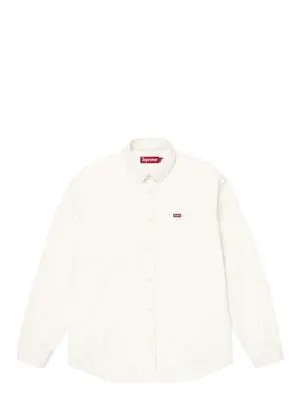 Supreme Ss26 Small Box Denim Shirt - White