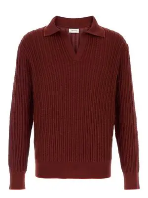 FERRAGAMO Cotton Blend Sweater - Red