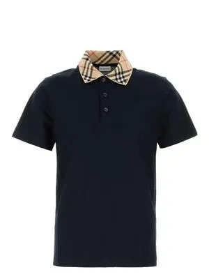 Burberry Slate Piquet Polo Shirt - Black