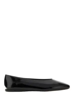 Prada Leather Ballerinas - Black