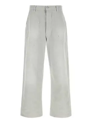 MAISON MARGIELA Light Grey Cotton Pant - Gray