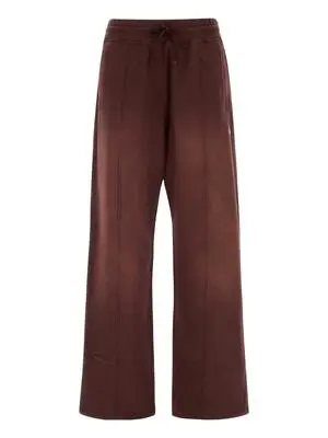 GOLDEN GOOSE Burgundy Cotton Joggers - Red
