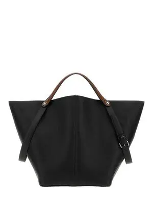MAISON MARGIELA Leather Shopper Bag - Black