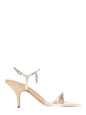 Chloé CHLOE Leather Zia Sandals With Embellishments Gold