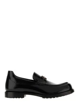 Balenciaga Leather Loafers - Black