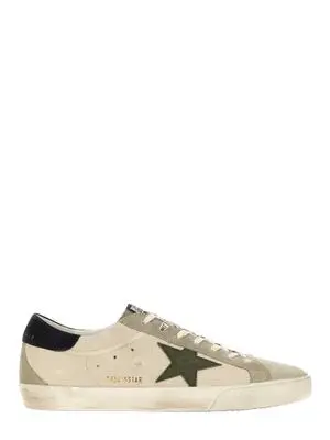 GOLDEN GOOSE Leather And Suede Super-star Sneakers - Multicolor