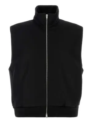 JIL SANDER Wool Vest - Black
