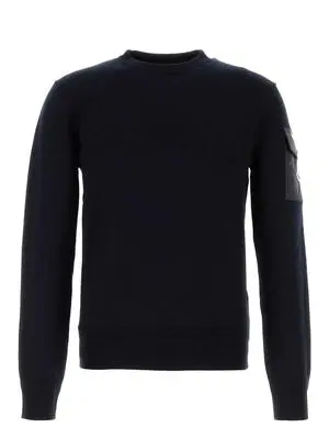 Moncler Midnight Blue Wool Sweater - Black