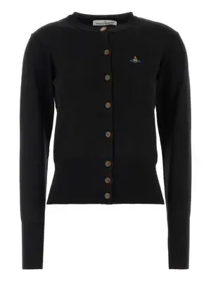 VIVIENNE WESTWOOD Cotton Blend Bea Cardigan - Black