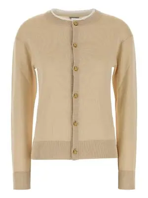 Bottega Veneta Sand Knit Cardigan - Brown