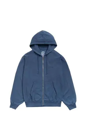 StÜssy Lightweight Terry Zip Hoodie - Blue