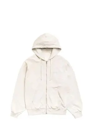 StÜssy Lightweight Terry Full Zip Hoodie - Stone