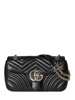 Gucci Gucci GG Marmont Medium Shoulder Bag Black