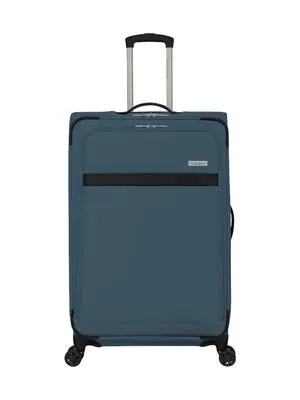 WALLYBAGS Stratford Softside Large Checked Spinner Luggage - Teal