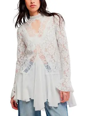 Free People First Crush Lace Tunic - Ivory