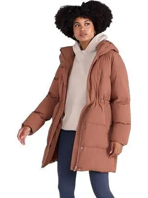 ANIMAL Maggie Waist Detail Coat - Rust