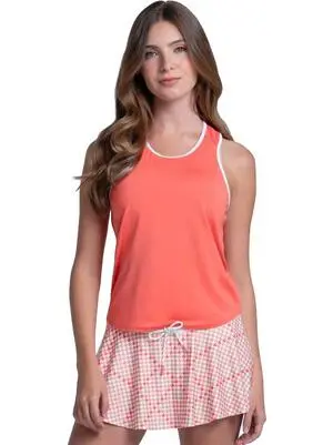 Lucky In Love Court Lounge Tank - Flame