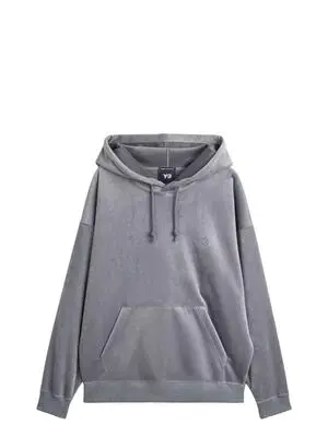 Adidas Y-3 Velvet Corduroy Hoodie - Grey Five