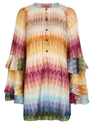 Missoni Chevron Fine-knit Mini Dress - Multicoloured