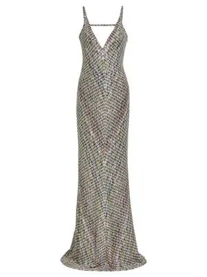 Missoni Sequin-embellished Metallic-knit Gown - Multicoloured